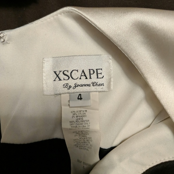 Xscape | Dresses | Xscape Black And Cream Cocktail Dress Size 4 | Poshmark